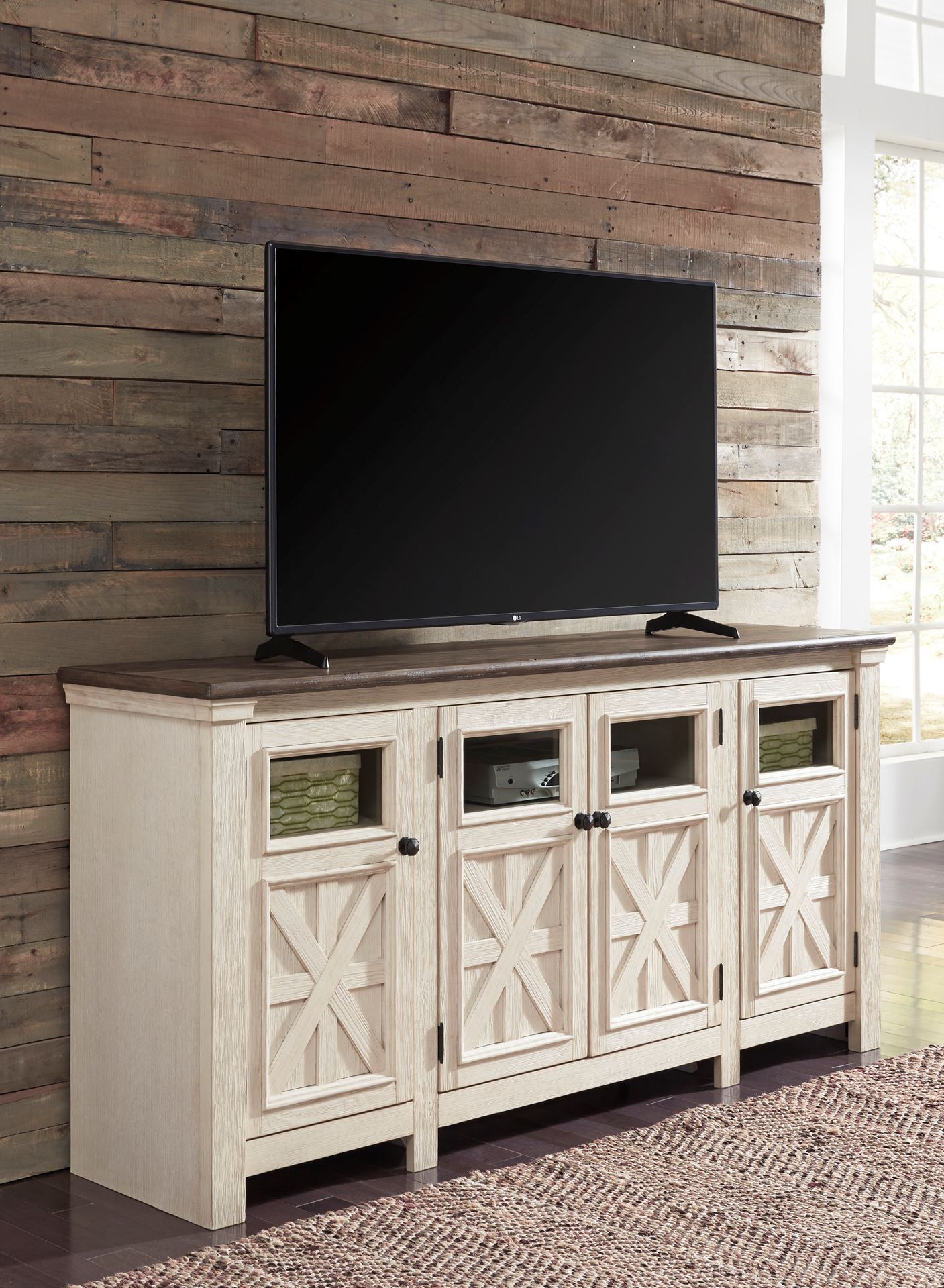Bolanburg - 2 Tone XL TV Stand | Kimbrell's Furniture
