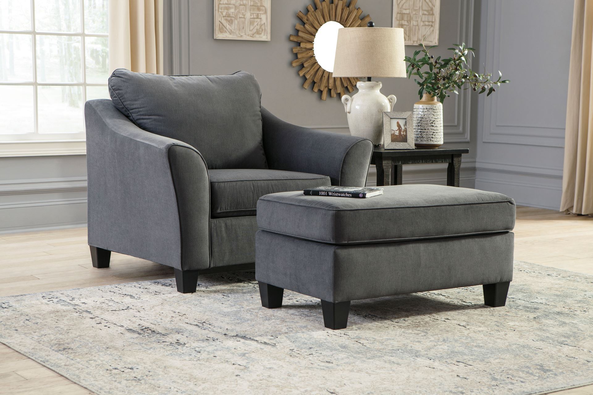 Sanzero - Graphite Chair & 1/2 | Kimbrell's Furniture