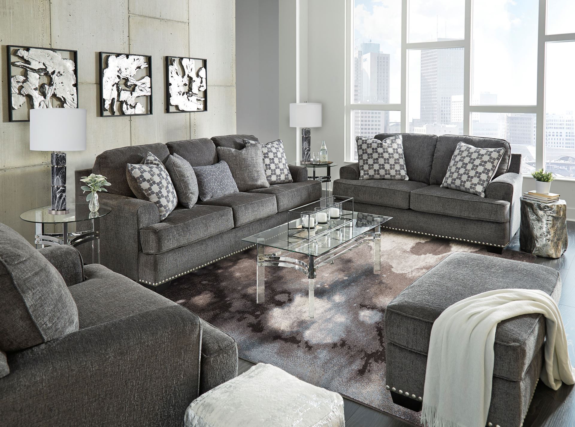 Locklin - Carbon Sofa | Kimbrell's Furniture