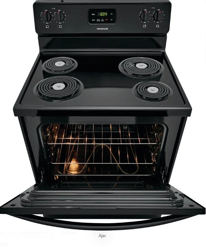 30in Black Electric Range | Kimbrell's Furniture