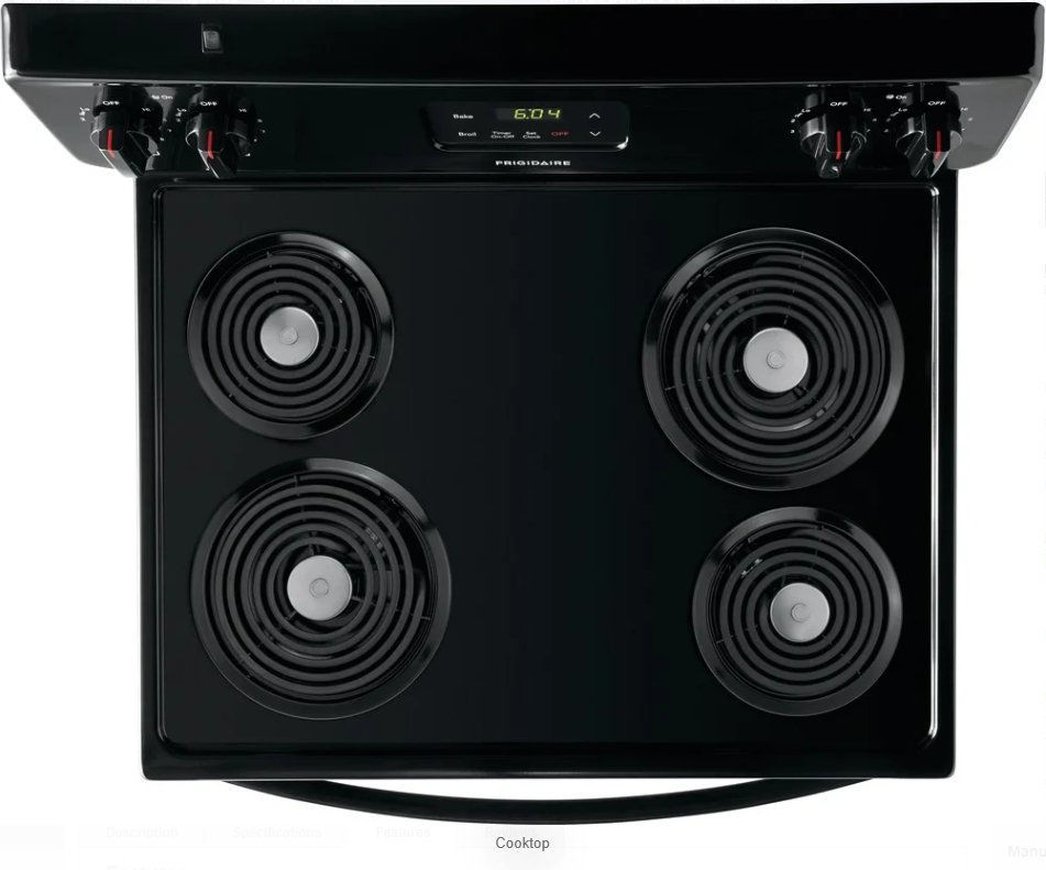 30in Black Electric Range | Kimbrell's Furniture