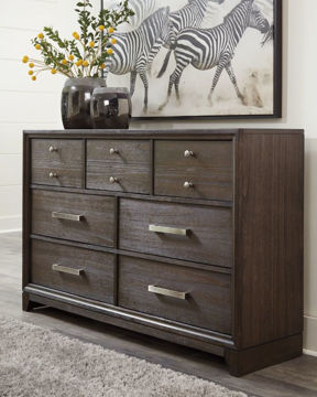 Derekson - Multi Gray Dresser & Mirror | Kimbrell's Furniture