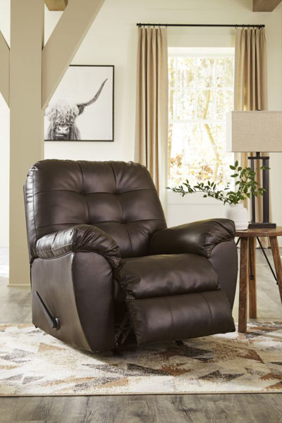 Donlen - Chocolate Rocker Recliner