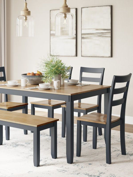Gesthaven Blue 6 Piece Dining Set | Kimbrell's Furniture