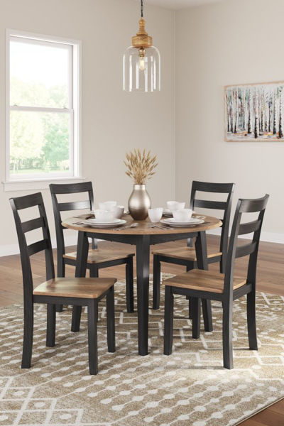 Gesthaven Brown Table & 4 Chairs | Kimbrell's Furniture