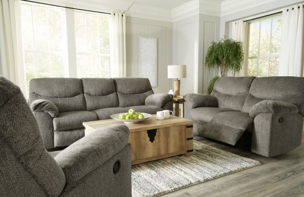 Alphons - Putty Reclining Loveseat