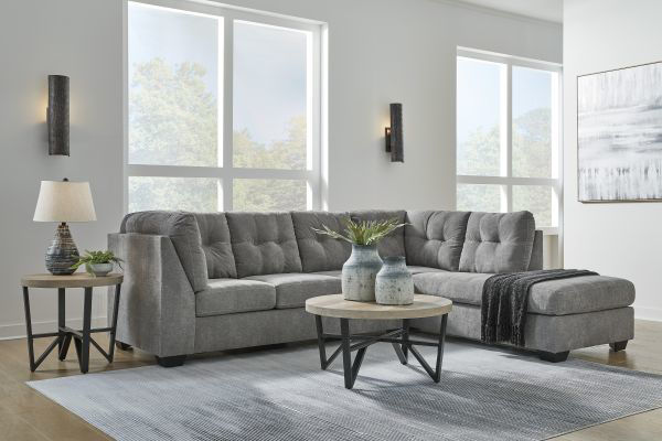 Marleton - Gray 2PC RAF Sectional | Kimbrell's Furniture