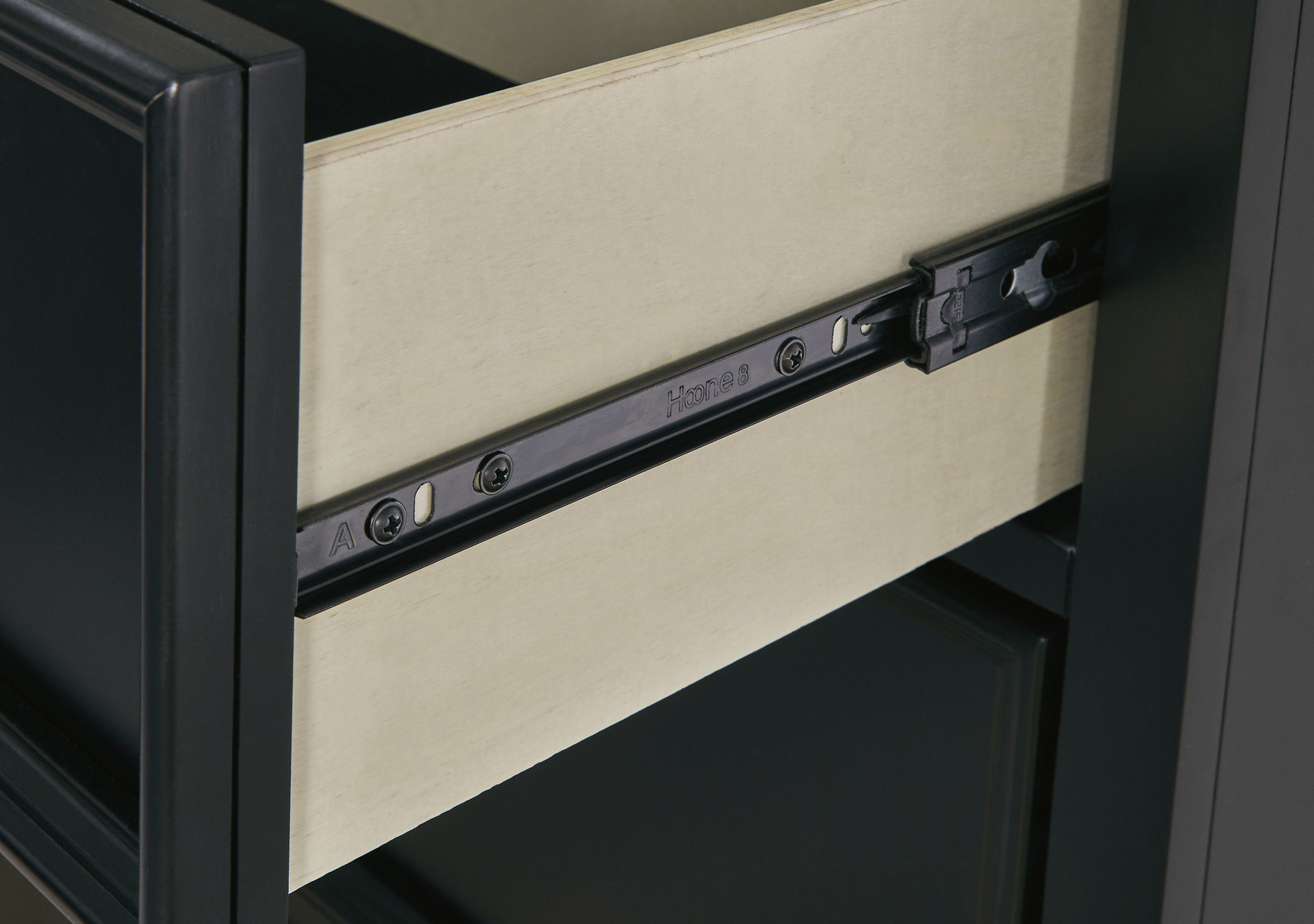 Lanolee - Black 2-Drawer Night Stand